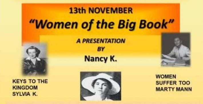 Nancy K. - Women of the Big Book - Friday Night Recovery Workshop ...