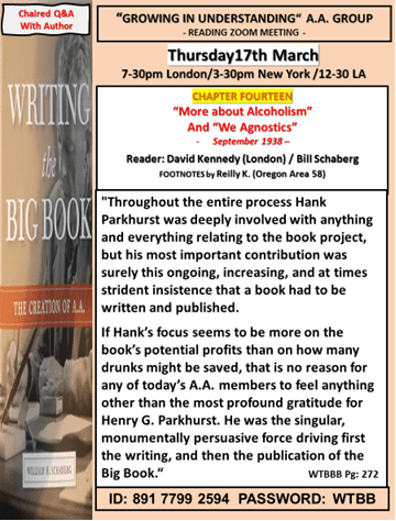 Growing in Understanding Group reads Writing the Big Book -Chapter 14 ...