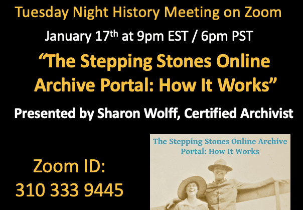“The Stepping Stones Online Archive Portal: How It Works” presented by ...