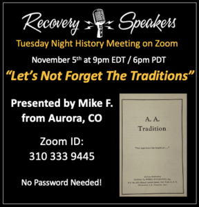 The Original Alcoholics Anonymous Meeting Preamble | Recovery Speakers
